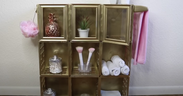 Perfect Bathroom Storage Cabinet Cube Shelf