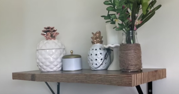 Faux Wood DIY Dollar Tree Bookshelf