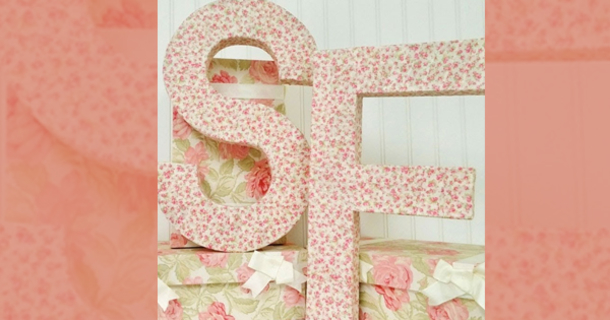 Adorable DIY Fabric Covered Letters Tutorial