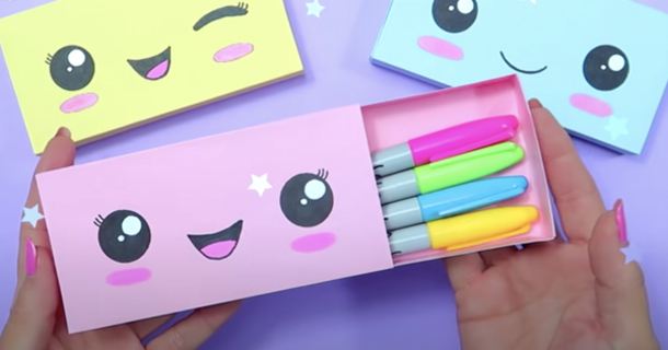 How To Make A Super Cute Paper Pencil Box
