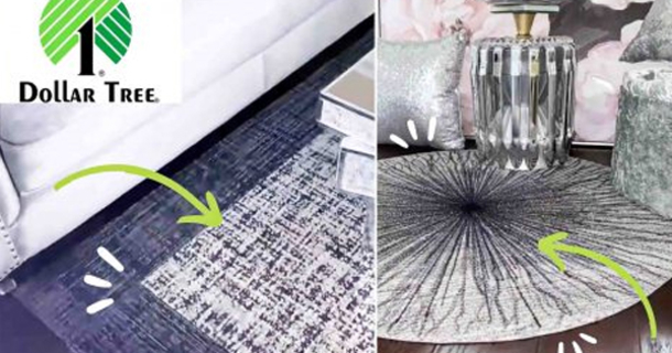 Unique No-Sew DIY Rugs With Dollar Tree Items
