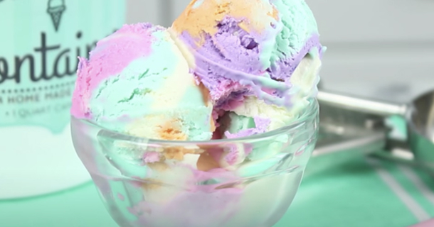 How To Make Rainbow Ice Cream Without Using Any Machine