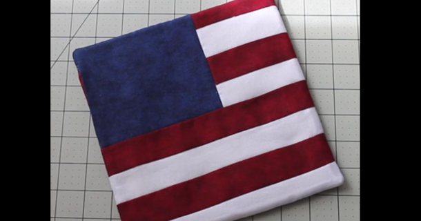 Easy Homemade Flag Potholder Sewing Tutorial