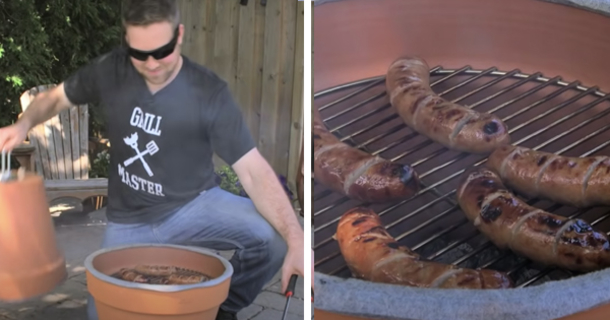 Summertime DIY Terra Cotta Pot Grill Tutorial