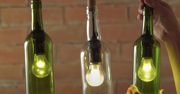 Stunning DIY Wine Bottle Pendant Lights For Home