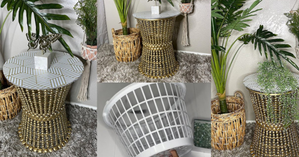 Beautiful $5 DIY Dollar Tree Side Table Tutorial