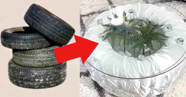 DIY Stunning Coffee Table Using An Old Tire Tutorial