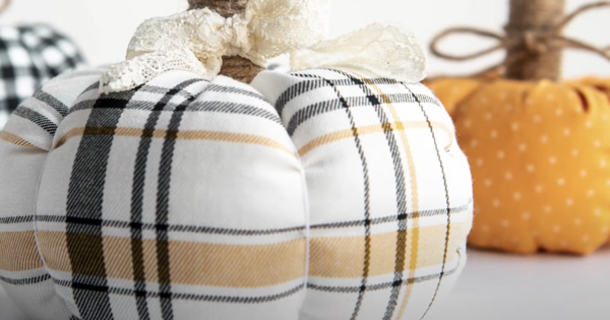 How To Make Easy DIY Fabric Stuffed Pumpkins