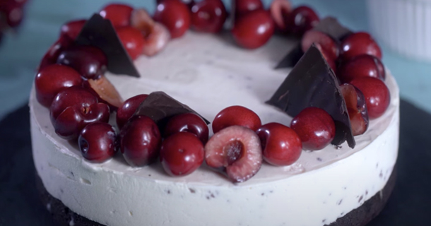 Delightful Chocolate Cherry Ice Cream Cake Recipe