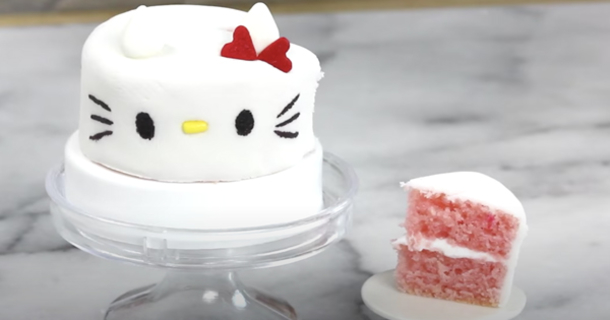 How To Make An Easy Bake Oven Mini Hello Kitty Cake