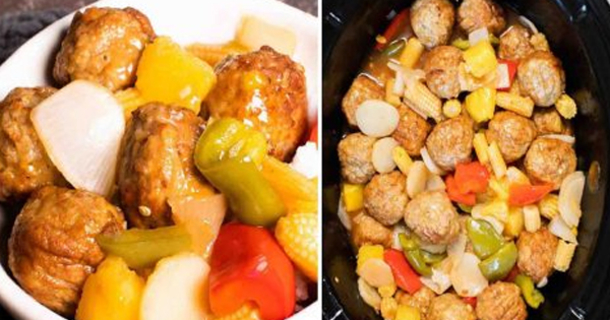 DIY Slow Cooker Sweet And Sour Meatballs Recipe