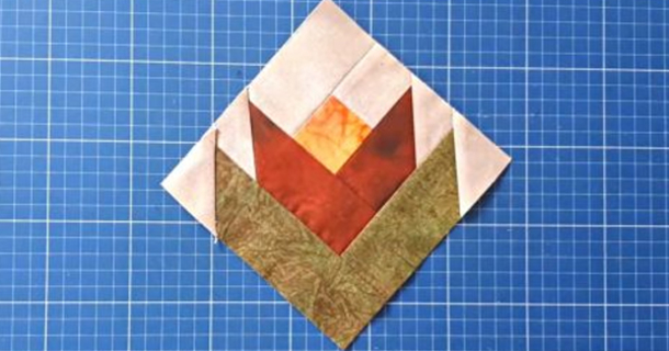 Beautiful Tulip Quilt Block Tutorial