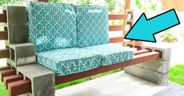 DIY Urban Chic Cinder Block Bench Tutorial For Patios