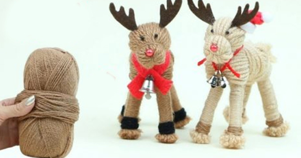 How To Make A Yarn Reindeer For Christmas