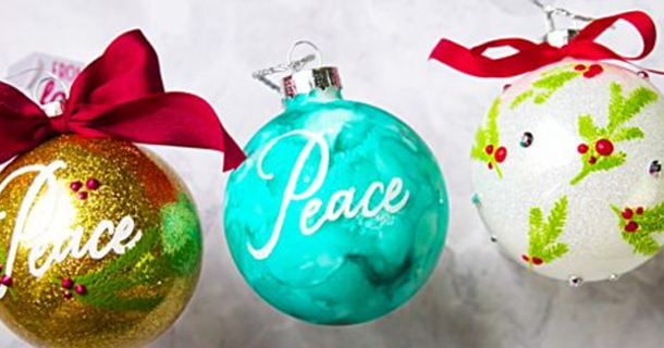 How To Create Glittery Alcohol Ink Ornaments For Christmas