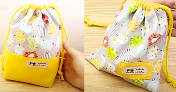 How To Easily Sew A Drawstring Bag For Small Storage Needs