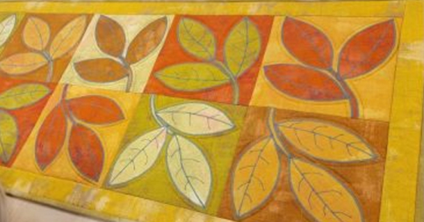 Beautiful Leaf Applique Table Runner Quilt Tutorial