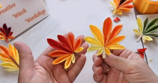 DIY Autumn Leaves Ribbon Tutorial