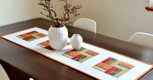 How To Craft An Autumn Quilted Table Runner For Your Living / Dining Room