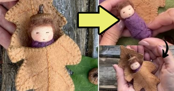 DIY Oak Leaf Doll Sewing Tutorial