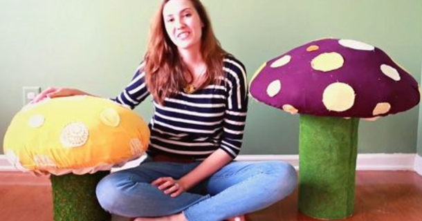 Simple & Cute DIY Mushroom Stools Tutorial