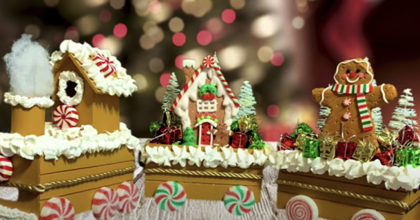 DIY Christmas Gingerbread Train Tutorial