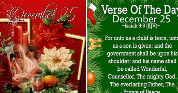 December 25 Quotes, Sayings, Greetings And Blessings