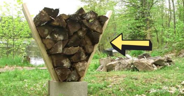 How To Build A Cinder Block Firewood Holder