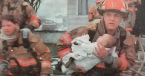 Heroic fireman saves baby—17 years later, he reunited with the girl he ...