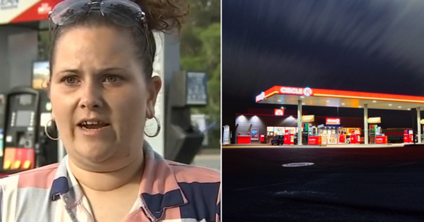 Gas station worker saves frantic woman running toward her screaming for ...