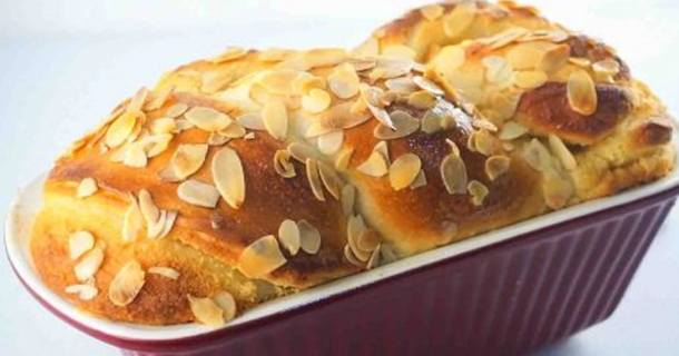 Soft Almond Cream Bread Recipe