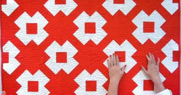 DIY Modern One Color Quilt