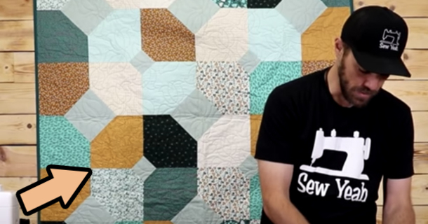 Beginners 10-Minute Block Quilt Idea