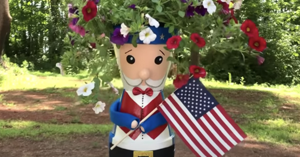 How To Make A Fun & Patriotic Uncle Sam Planter