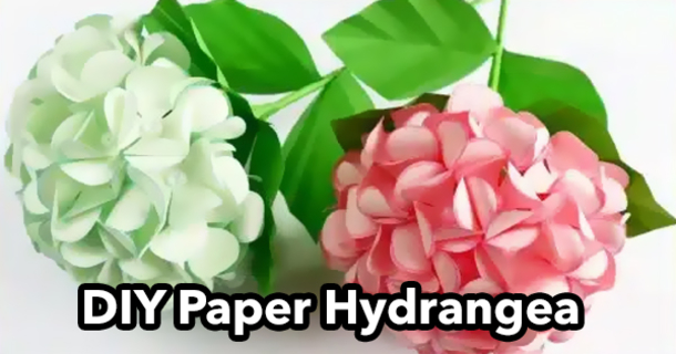 Kids DIY Paper Hydrangea Craft Project You Can Make At Home