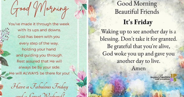 10 Good Morning Friday Quotes Filled With Happiness, Love And Peace
