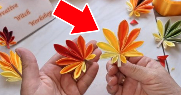 Diy Satin Autumn Leaves Ribbon Tutorial