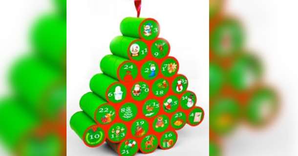 How To Craft An Advent Calendar From Paper Rolls For The Holidays