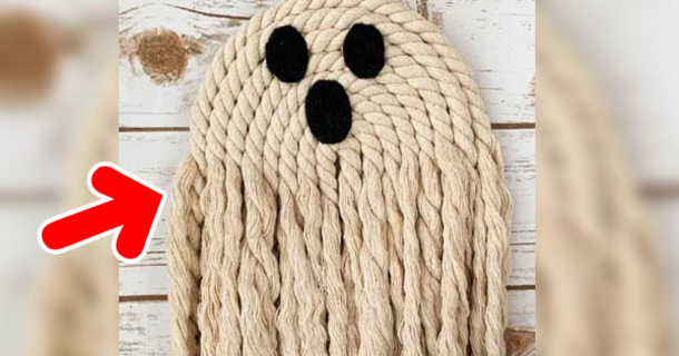 Easy DIY Rope Ghost For Halloween Decor In 2023