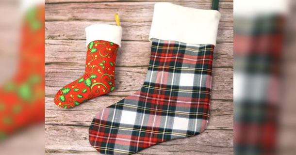 Perfect-To-Sew Christmas Stocking (Using Free Pattern)