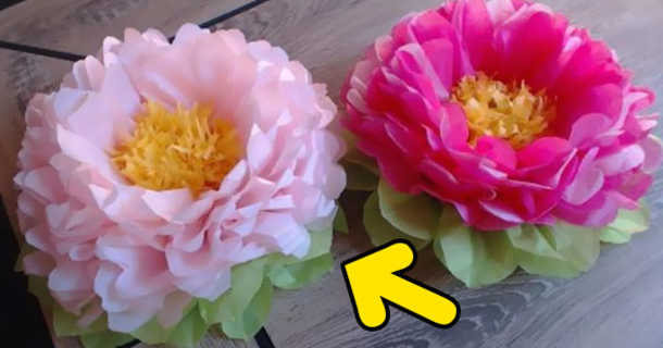 Super Easy DIY Tissue Paper Flowers Decoration