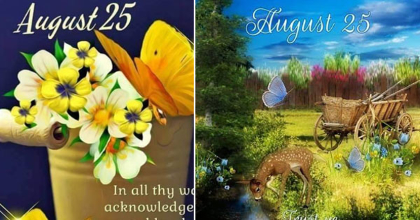 Inspiring August 25 Quotes, Images, Pictures And Sayings