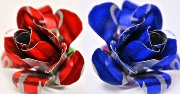 Easy Way To Recycle A Coke Can Into A Beautiful Rose