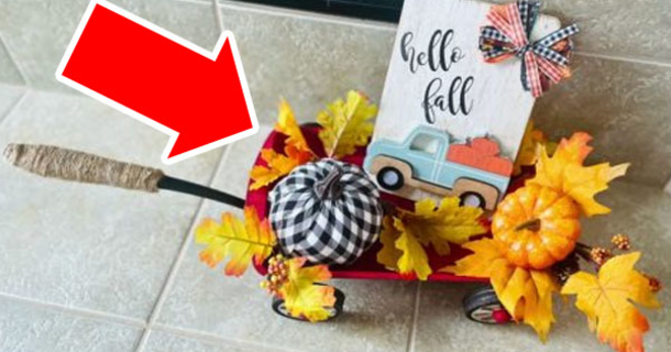 Fun & Inexpensive Do It Yourself Fall Wagon Decor For The Upcoming ...