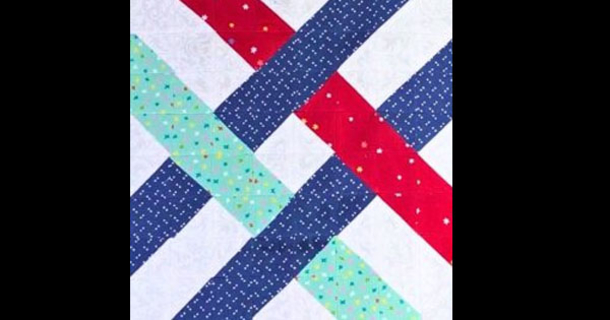 Easy Lattice Square Quilt Block Tutorial