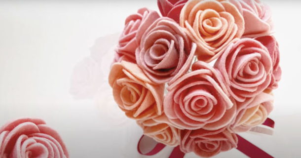 How To Make The Cutest Roses With Felt (DIY Decor Tutorial)