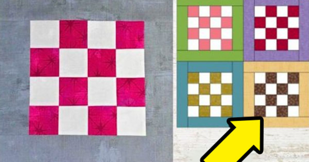 How To Make An Easy Checkerboard Quilt Block