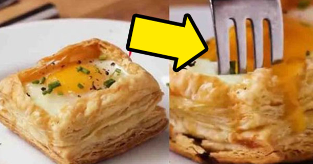 Super Filling Puff Pastry Breakfast Cups Recipe