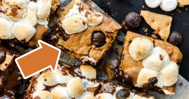 2 Classic Chocolate Chip S’mores Cookie Bar Ideas Merged Into One! (Recipe)
