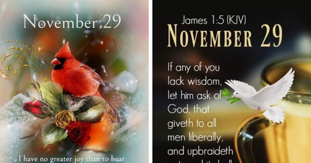 November 29 Messages, Wishes And Quotes To Start The Day In A Blessed Way